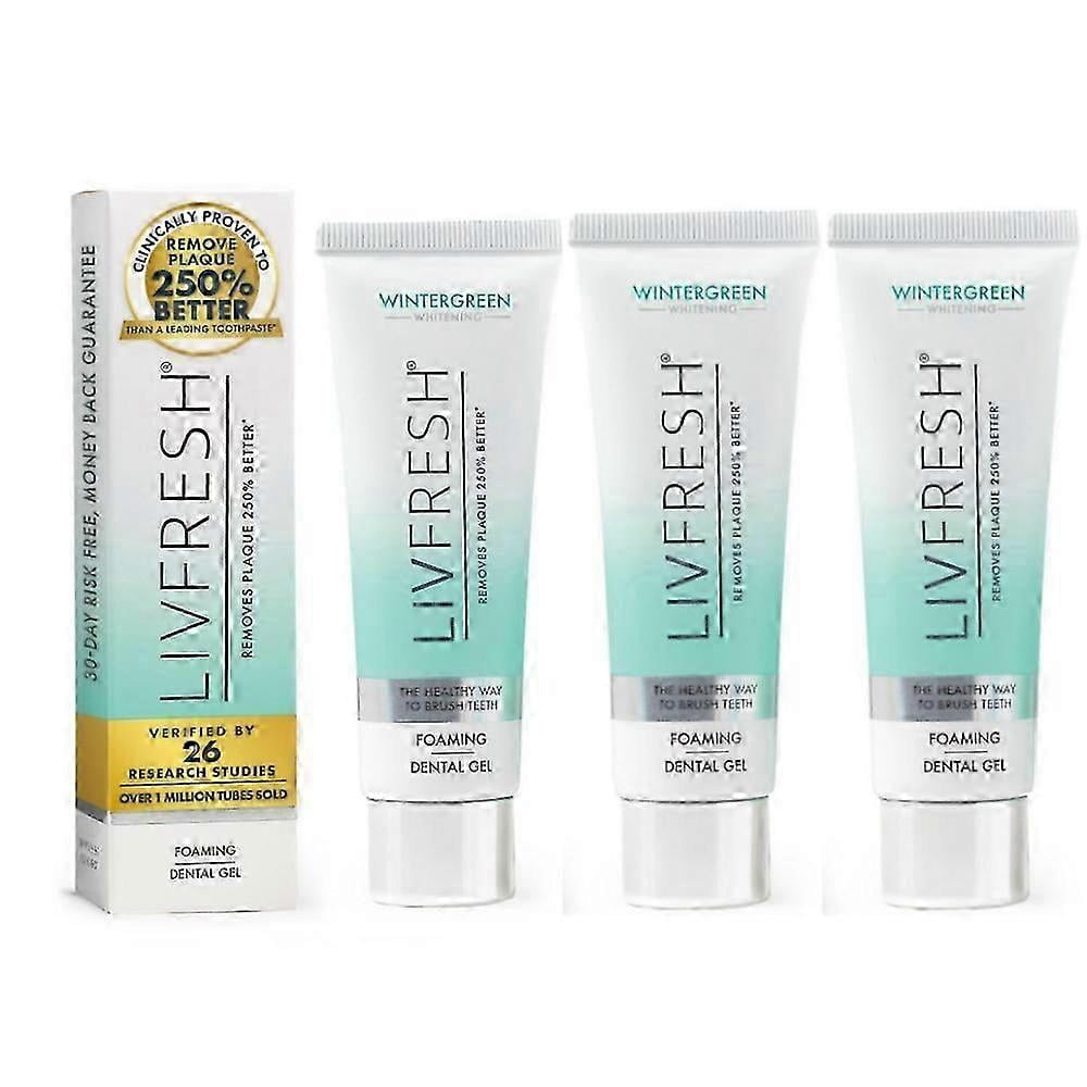Livfresh Toothpaste Gel, Clinically Proven To Remove Plaque 250% Better ...