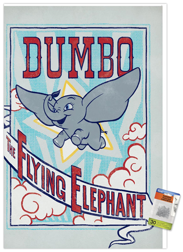 Disney Dumbo - Circus Poster Wall Poster with Push Pins, 22.375" x 34 ...