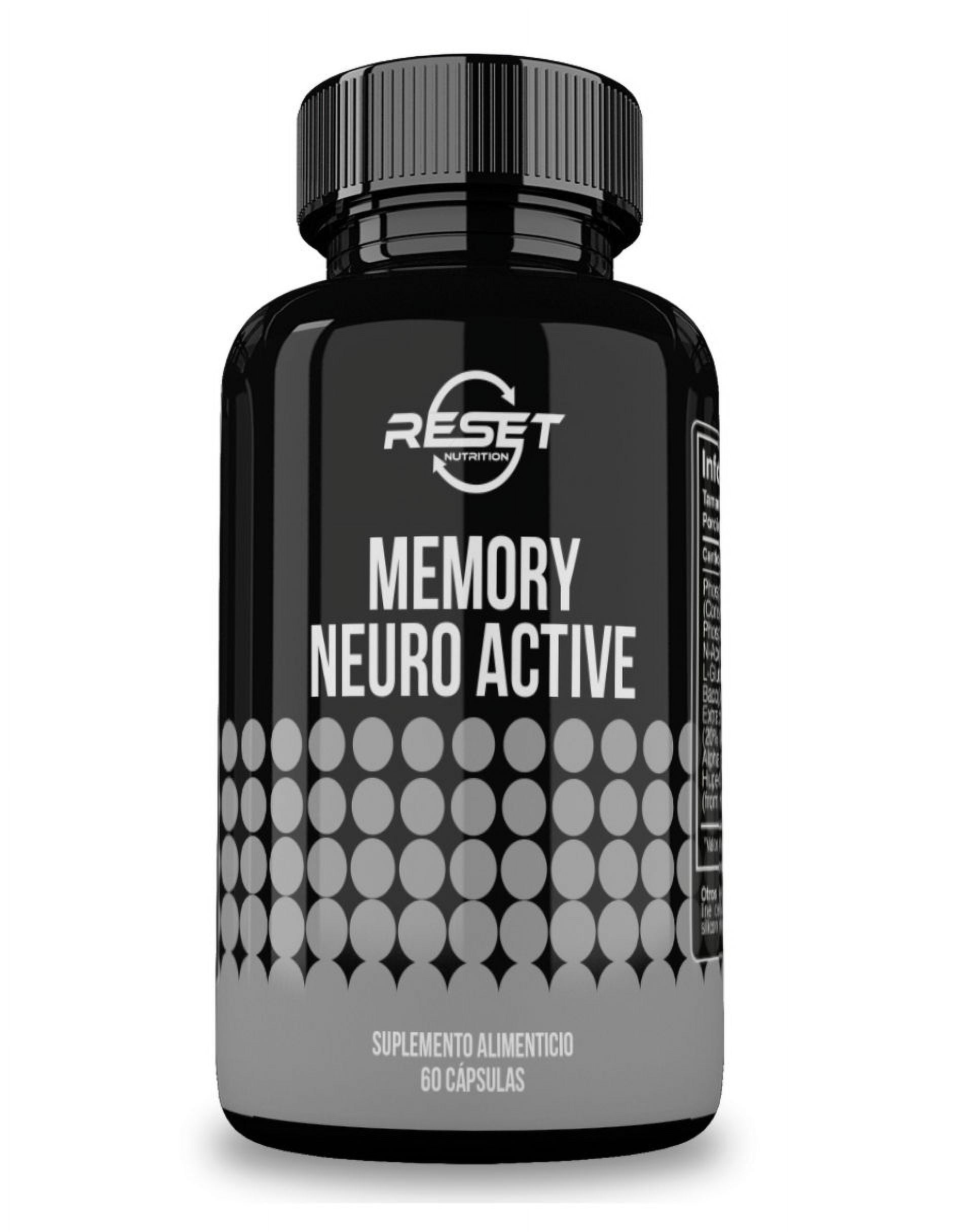 Reset Nutrition Memory Neuro Active | 60 Servings | 60 Capsules | Hecho ...