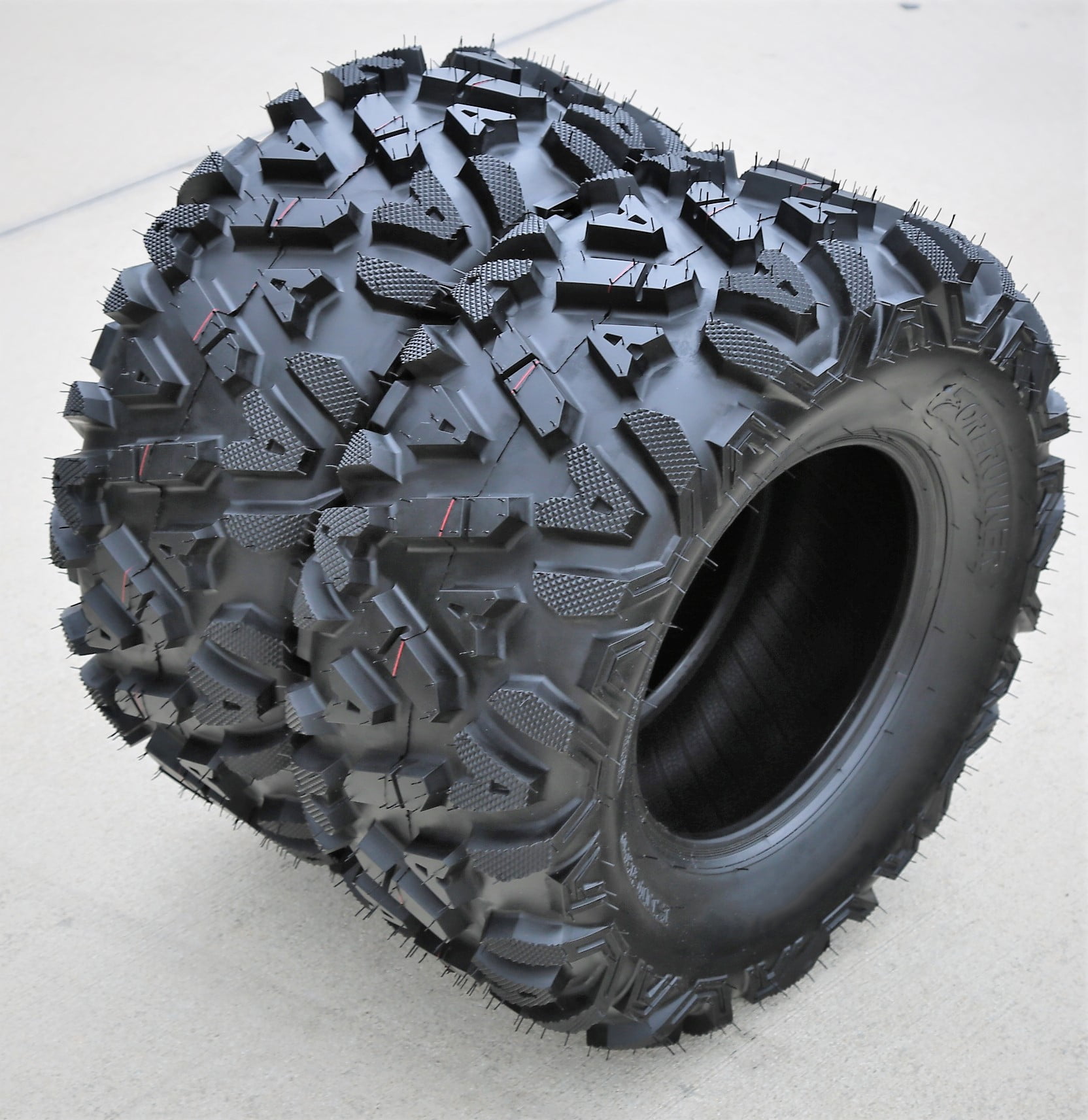 Pair of 2 (TWO) Forerunner Knight 25X10-12 25X10X12 6 Ply M/T ATV UTV ...