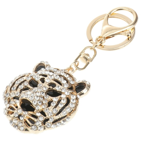 Mgaxyff New Rhinestone Leopard Keyring Charm Pendant Purse Bag Key Ring ...
