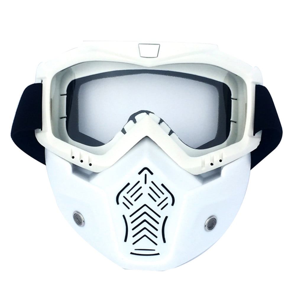 Half Helmet Mask Goggles Eye Protection Off-Road Goggles Ski Goggles ...