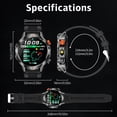 All-metal smartwatch with large battery and built-in compass. Works ...
