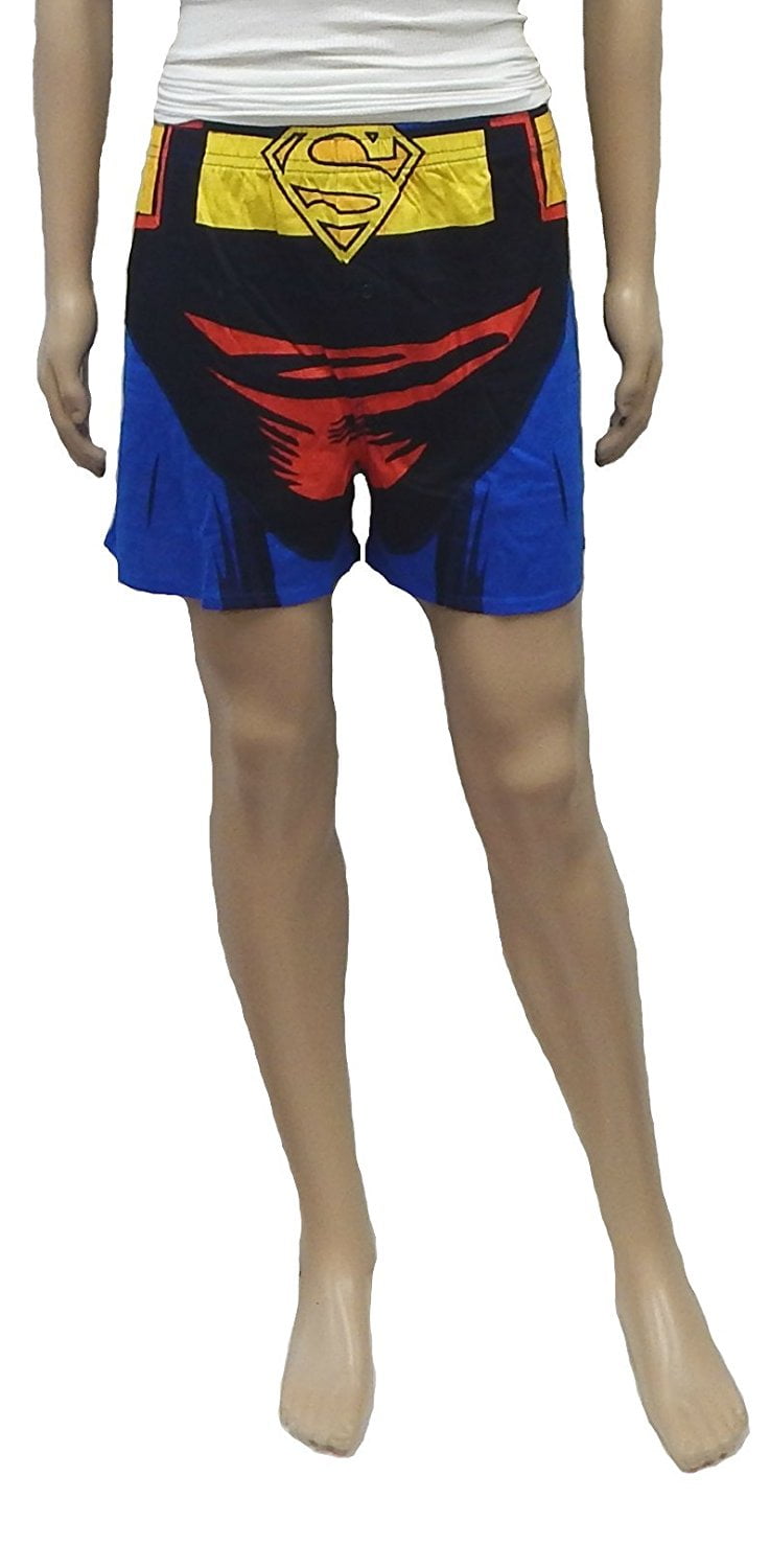 Batman Boxer, Superman Boxer DC Comics Superhero Knit Boxer Shorts ...