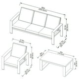 Better Homes & Gardens Ventura 4-Piece Outdoor Patio Conversation Set ...