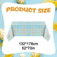 1 Pc Easter Tablecloth Rectangular Polyester Table Cover for Picnic ...