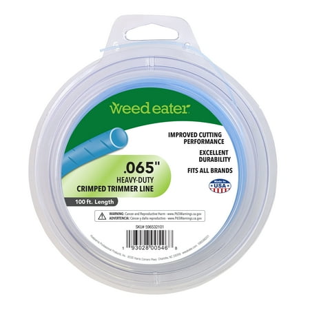 Weed Eater .065 in. 100 ft Crimped Replacement Trimmer Line - Walmart.com