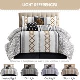 Lanco Luxury Oversized King Size Comforter Set - 7 Piece Terry ...
