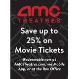 AMC Theatres - Five Standard/Digital Black Movie Tickets - Walmart.com