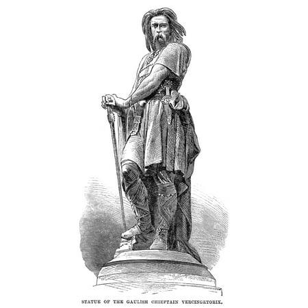 Vercingetorix (D. 46 B.C.). /Ngallic Chief Of The Arverni. Wood ...