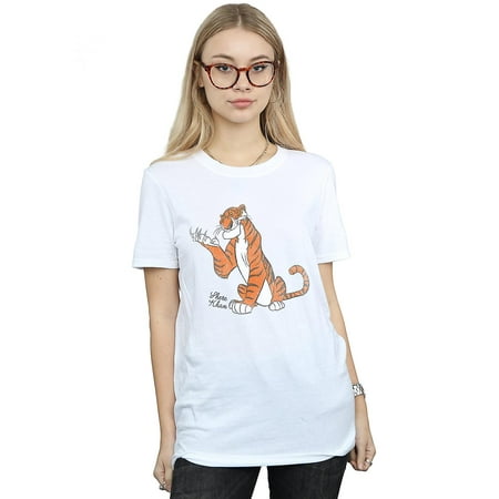 Disney Women's The Jungle Book Classic Shere Khan Boyfriend Fit T-Shirt ...