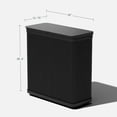 Outdoor Trash Can with Lid – All-Weather Waste Bin for Patio, Pool ...