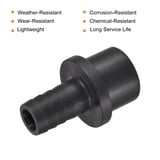Uxcell Barbed OD Spigot Straight Pipe Fitting Quick Connector Black ...