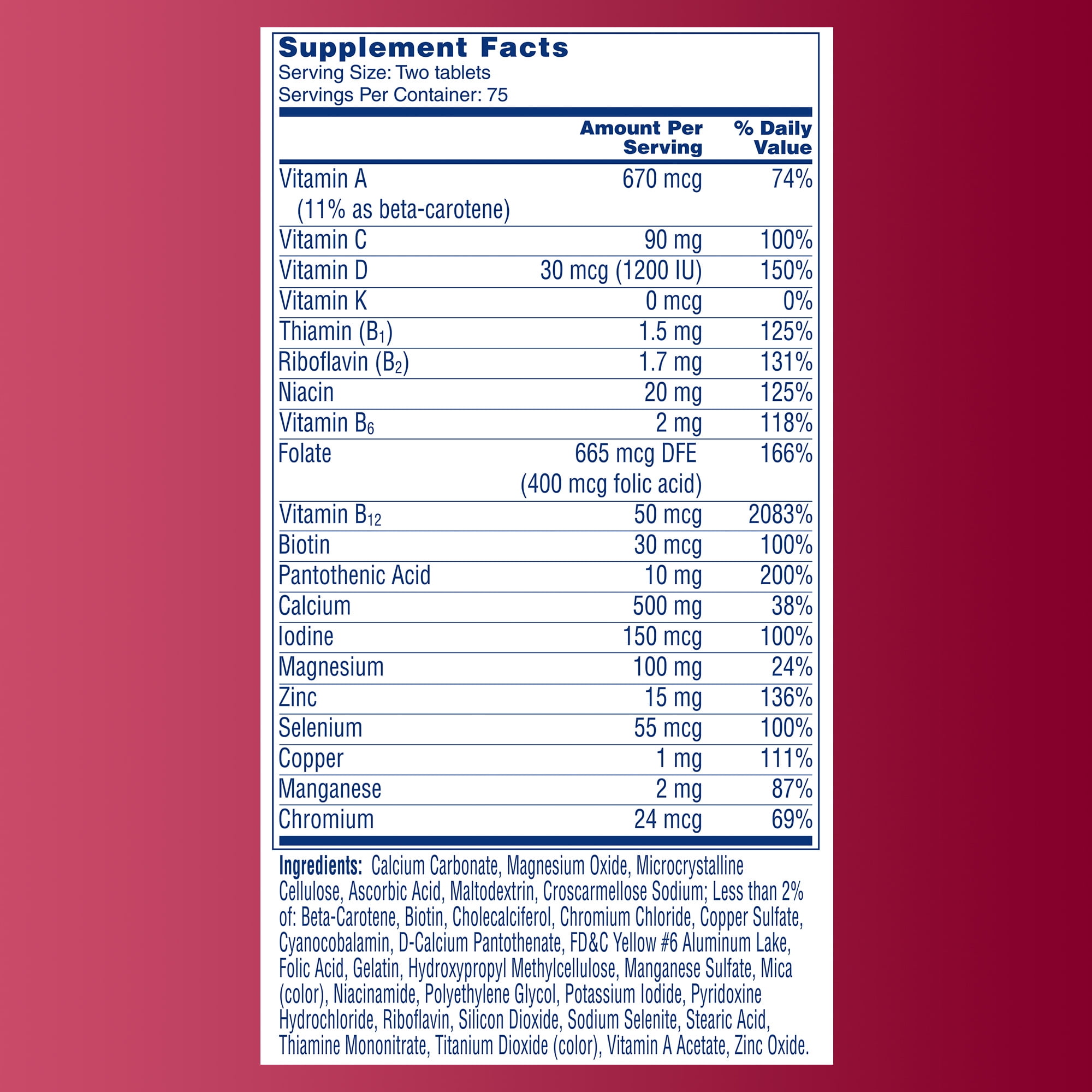 One A Day Proactive 65 Multivitamin Tablets - 150ct Nepal | Ubuy