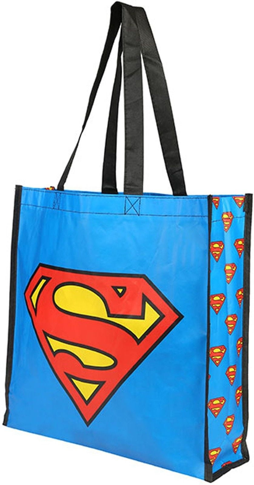 DC Comics Superman Shopping Tote Bag Travel Groceries Handbag Blue ...