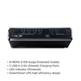 CyberPower SL750U Battery Backup UPS, 750VA/375W, 8 Outlets, USB, Surge ...