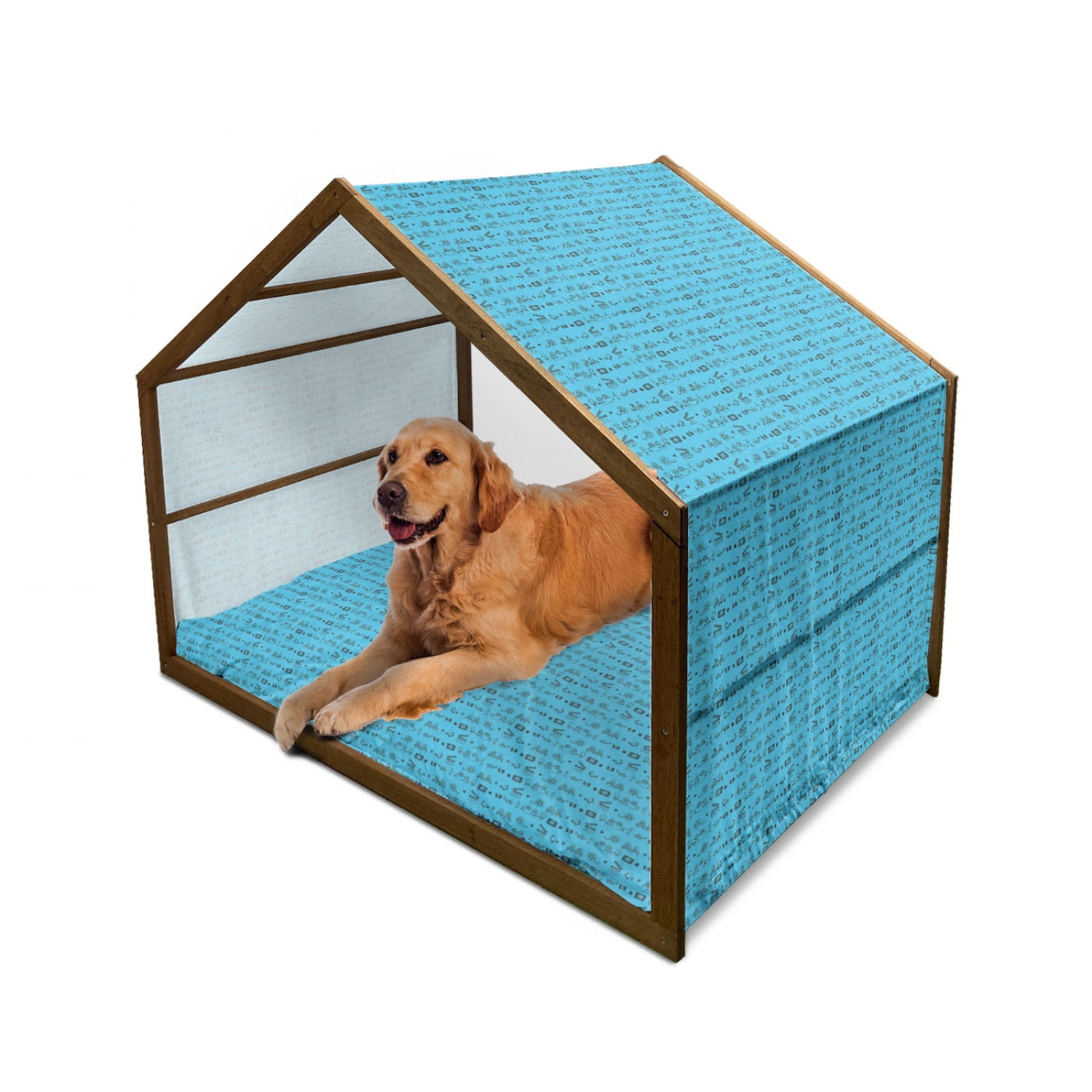 Blue and Black Pet House, Doodle Style Cinema Movie Theater Camera Seat ...