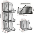 "Cosrack 3-Tier Stackable Can Organizer, Metal Wire Basket, Black, 12 ...