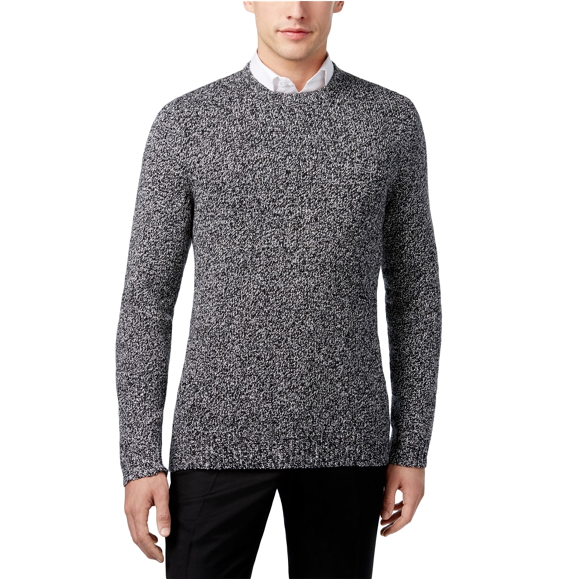 Calvin Klein Mens Knit Boucle Pullover Sweater, Multicoloured, X-Large ...