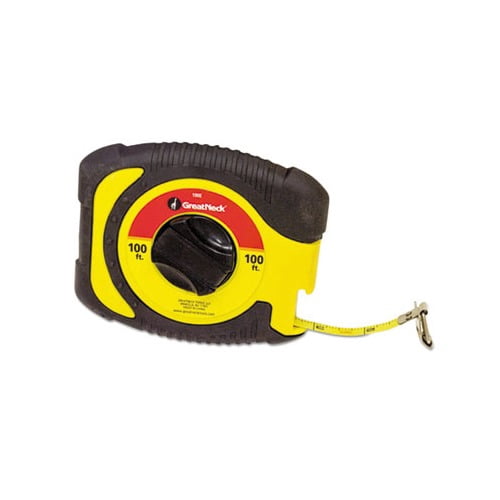 English Rule Measuring Tape 3/8" x 100ft, Steel, Yellow - Walmart.com