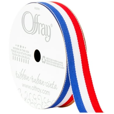 Offray Ribbon, Royal Blue 1 1/2 inch Gingham Check Woven Ribbon for ...