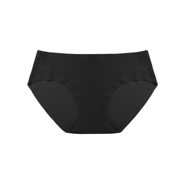 Agnes Orinda Womens Plus Size High Rise Seamless Brief Laser Cut Underwear