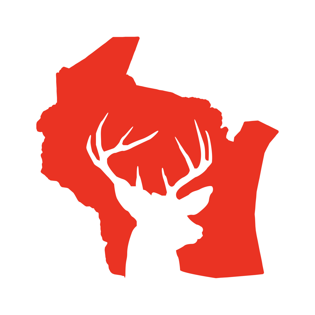 Wisconsin Deer State Sticker Decal Die Cut - Self Adhesive Vinyl ...