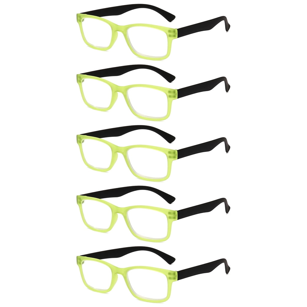 5 Pairs TR90 Reading Glasses Detachable Temples Readers Lightweight ...