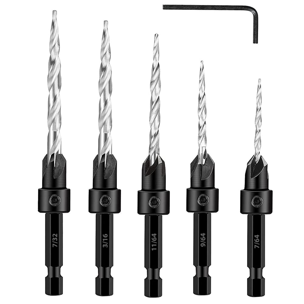 Click here for Flyflise Wood Countersink Drill Bit Set (5pcs)  4... prices