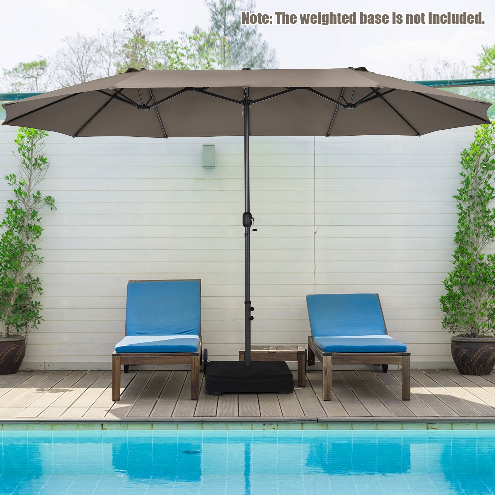 Click here for Patiojoy 15ft Double-Sided Twin Patio Umbrella Ext... prices