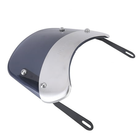 Motorcycle Windshield, Universal Round Wind Deflector Windscreen For ...