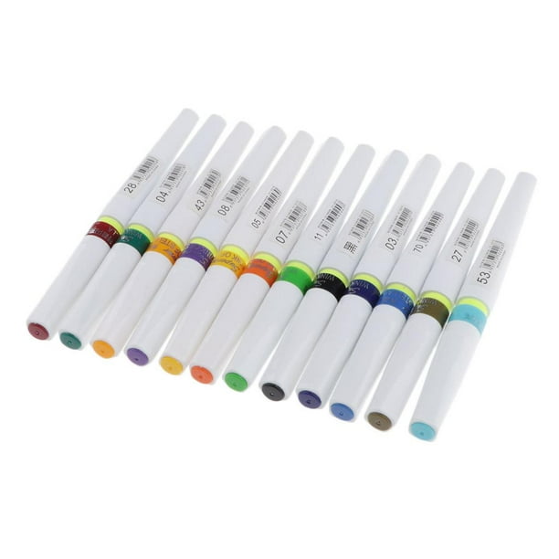 12/24x Glitter Paint Brush Pen Colorful Students Painting Highlighting ...