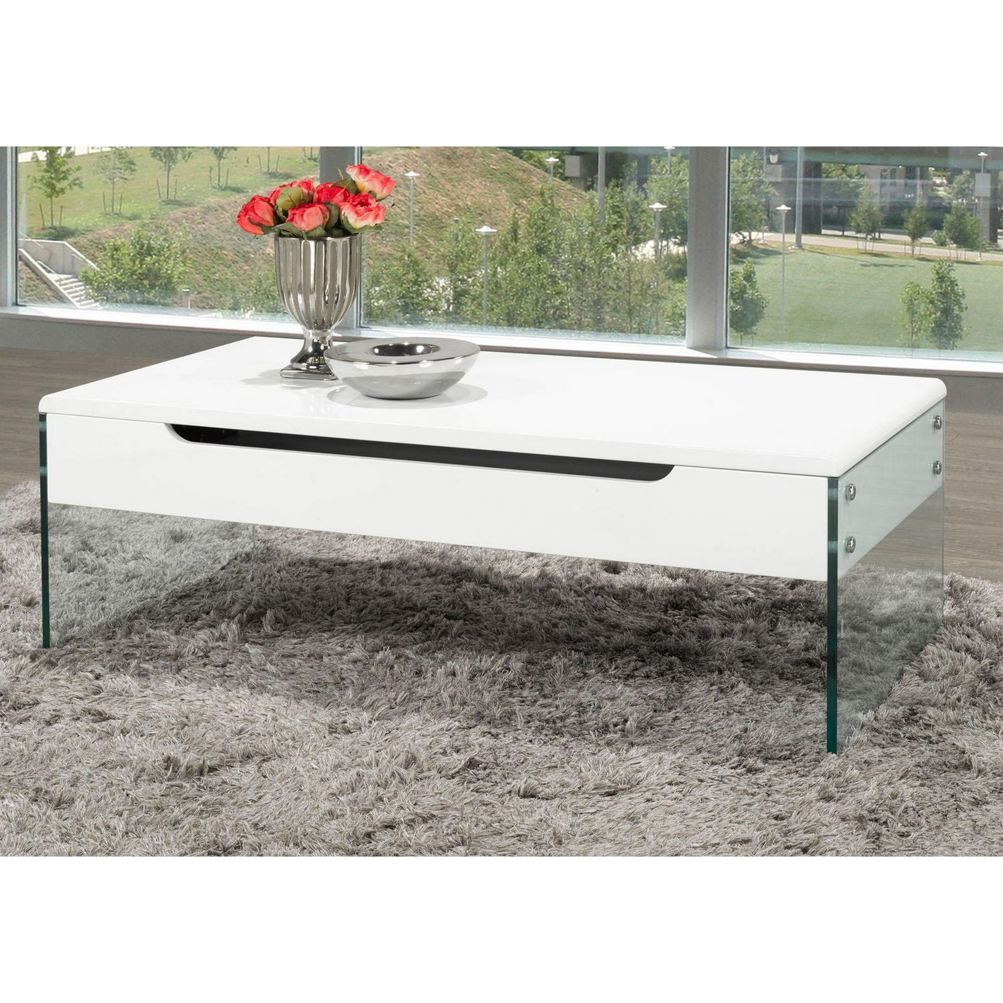 Click here for Brassex Kyle Lift Top Coffee Table  White prices