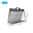 Unique Bargains Clear Purse Storage Organizer Dustproof Cover Gray L ...