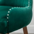 Lindale Contemporary Velvet Upholstered Nailhead Trim Accent Chair