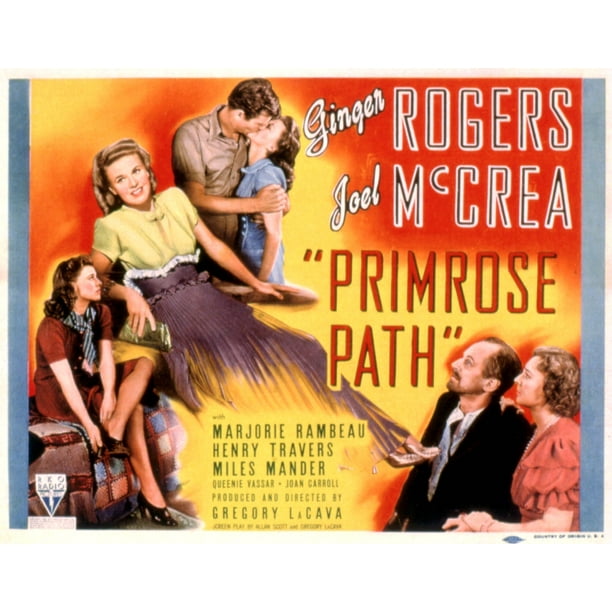 Primrose Path Ginger Rogers Joel Mccrea (Top) 1940 Movie Poster ...