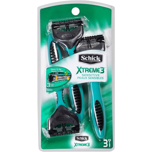 Schick Xtreme3 Sensitive Disposable Disposable Razors, 3 count ...