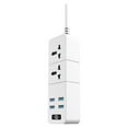 SATRINO 2 Prong Power Strip , Multi Plug Outlet Extender, Multiple ...
