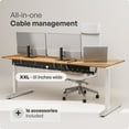 pamo Cable Management Under Desk for Easy mounting Under-Table I Set of ...