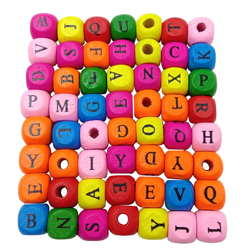 Click here for Ounona 200pcs Diy Letter Beads Wooden Square Beads... prices