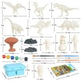 44 Pcs Set Diy Painted Dinosaur Graffiti Painting Game For Kids With ...