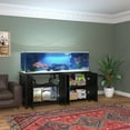 100-150 Gallon Fish Tank Stand, Heavy Duty Metal Aquarium Cabinet ...