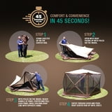 CLAM Quick-Set Venture Canopy + Clam Quick-Set Screen Hub Tent (2 Pack ...