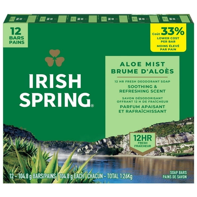 Click here for Irish Spring Aloe Mist Deodorant Bar Soap For Men... prices