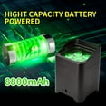 Battery Powered Uplights Rechargeable Par Can 6x18W RGBWA+UV LED Stage ...