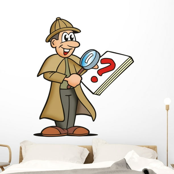 Detektiv Wall Decal Sticker by Wallmonkeys Peel and Stick Graphic (48 ...