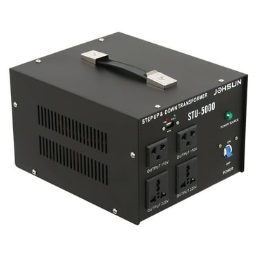 Power Converter 220v to 110v Step Up/Down 5000W Power ON/Off Switch Voltage Converter Power ...