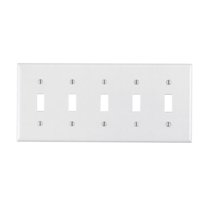 JR Products 14045 Black Single Switch Plate - Walmart.com