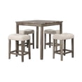 LHYY 5 Piece Counter Dining Set,36-inch Square Dining Table with 4 ...