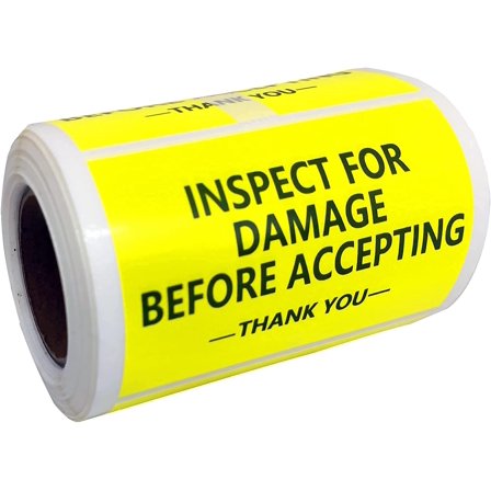 Handle with Care Stickers,2 inch Kraft Paper Shipping Fragile Warning ...